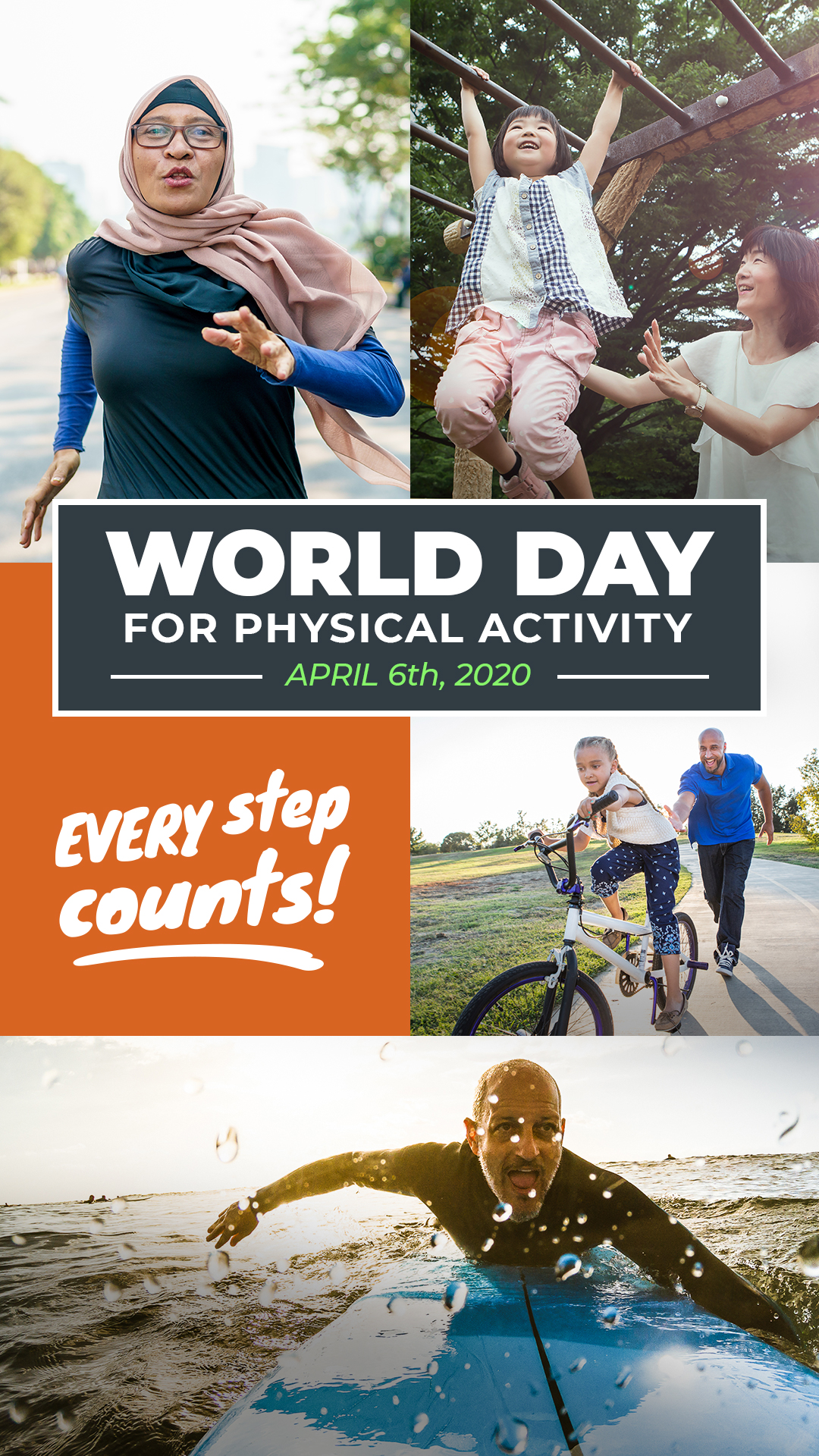 World Physical Activity Day – Global movement to get people moving