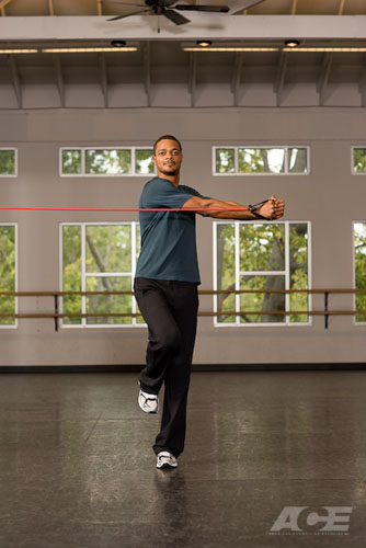 Ab Exercises | Standing Single-leg Cable Rotation