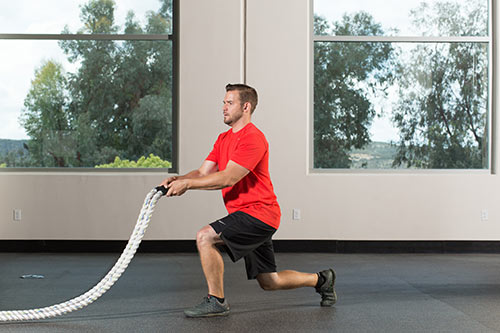 Full Body/Integrated Exercises | Simultaneous Wave with Reverse Lunges